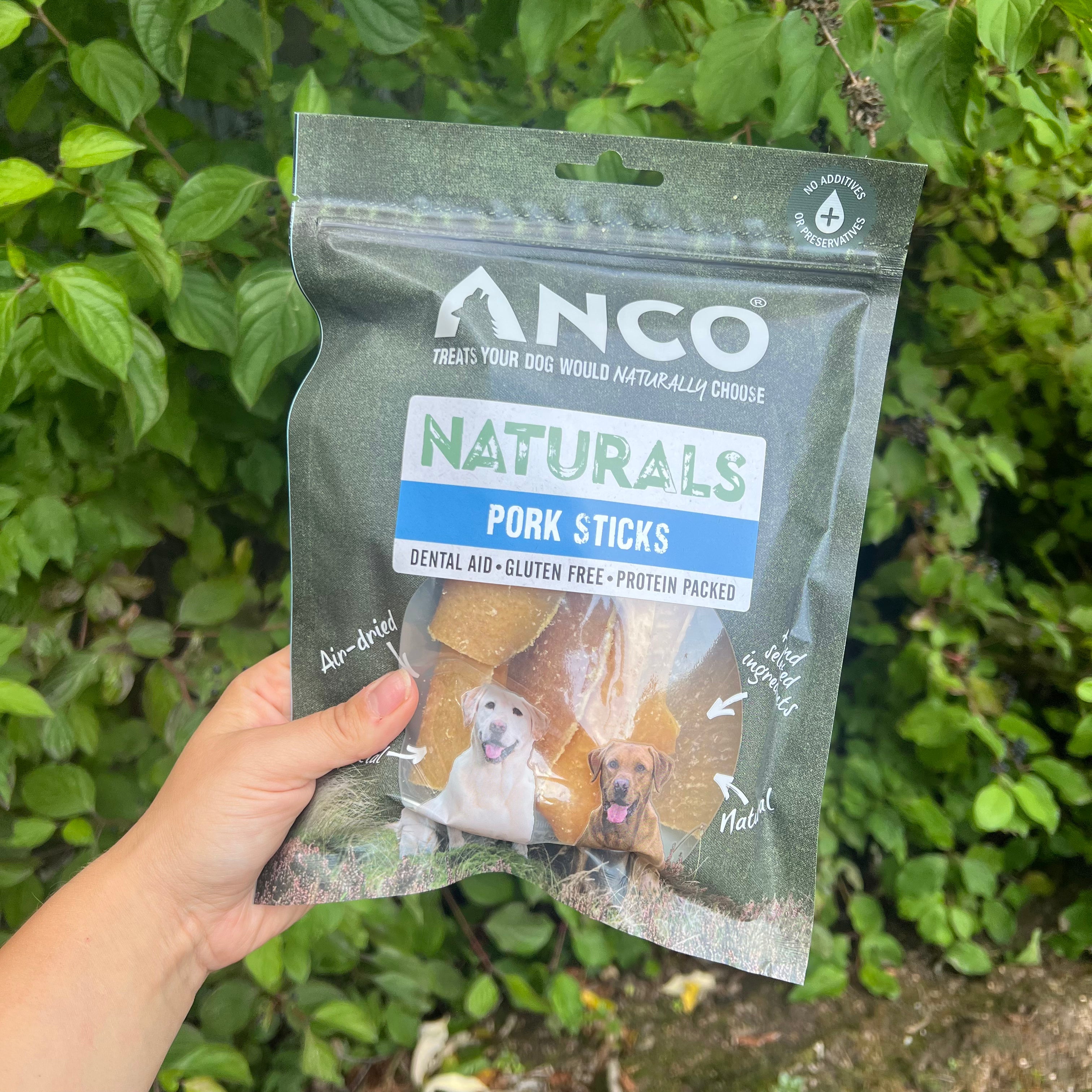 Anco Naturals Pork Sticks 100g – Natural Raw